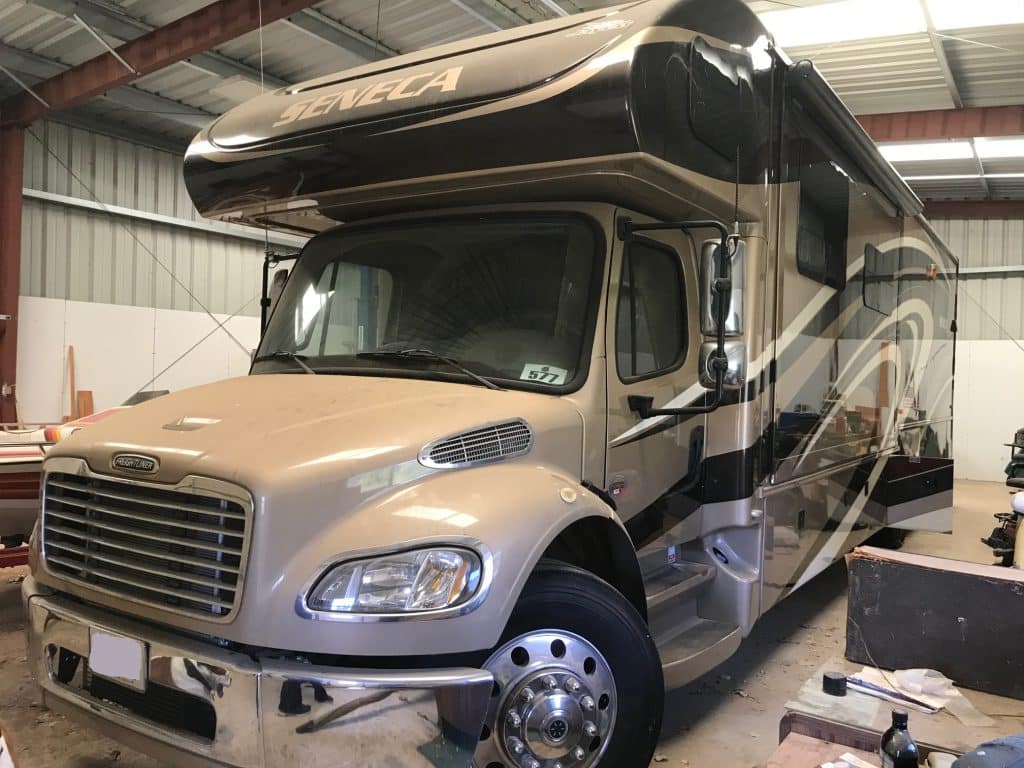 We Buy RVs Too! 2014 Freightliner Jayco Seneca